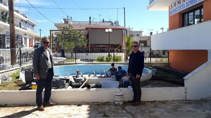 Ανακατασκευή και συντήρηση του συντριβανιού της Δομβραίνας – Δήμος Θηβαίων